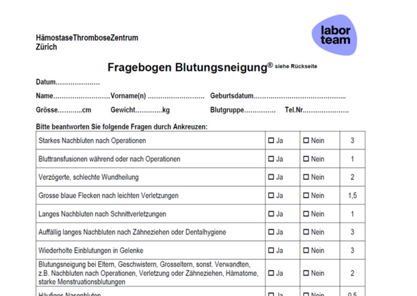 Blutungsneigung - Patientinnen & Patienten | blutgerinnung